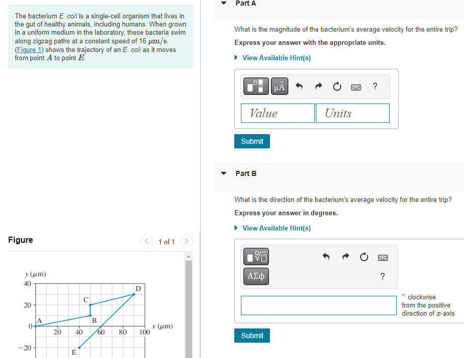 Solved The bacterium E. coli is a single-cell organism that | Chegg.com