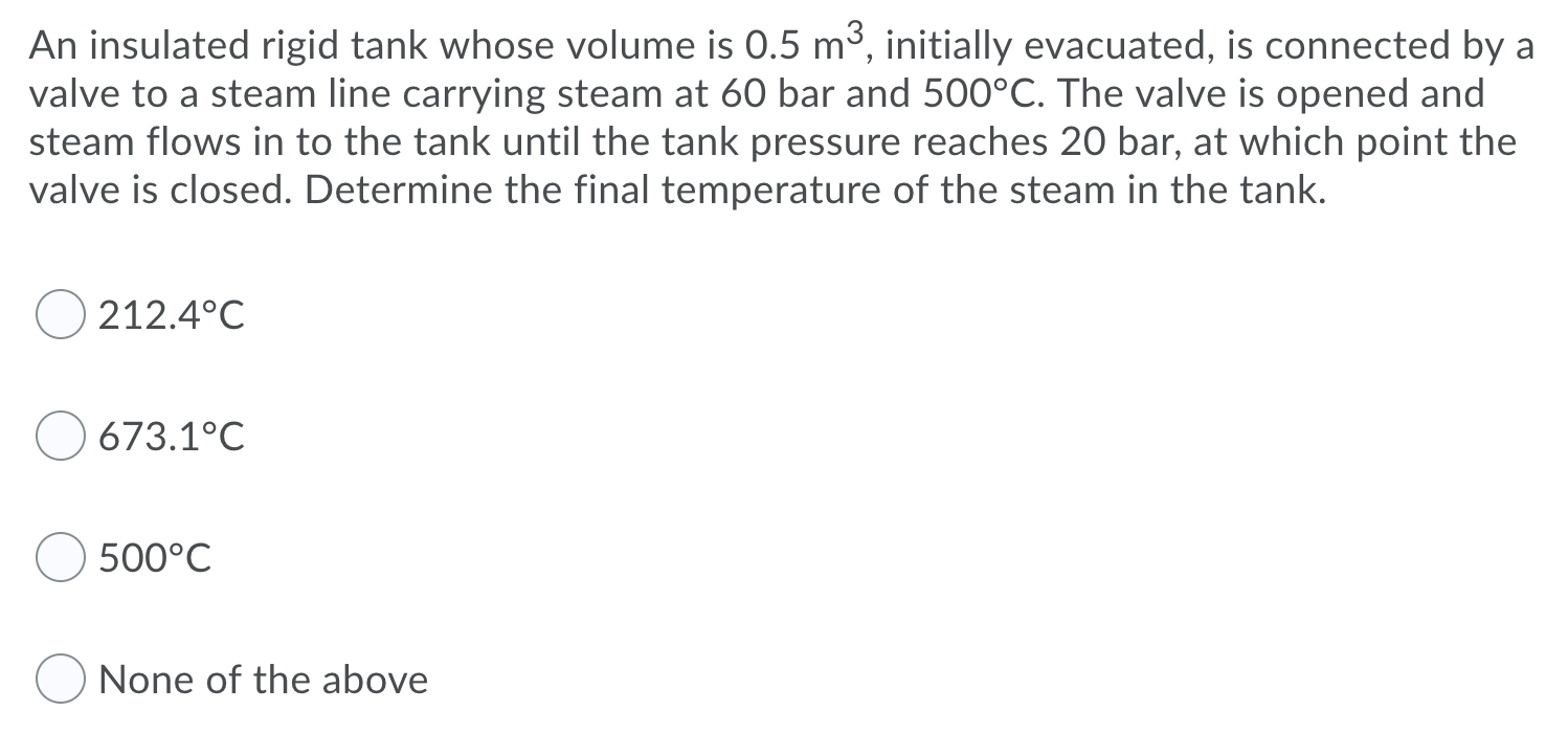 Solved An insulated rigid tank whose volume is 0.5 mº, | Chegg.com