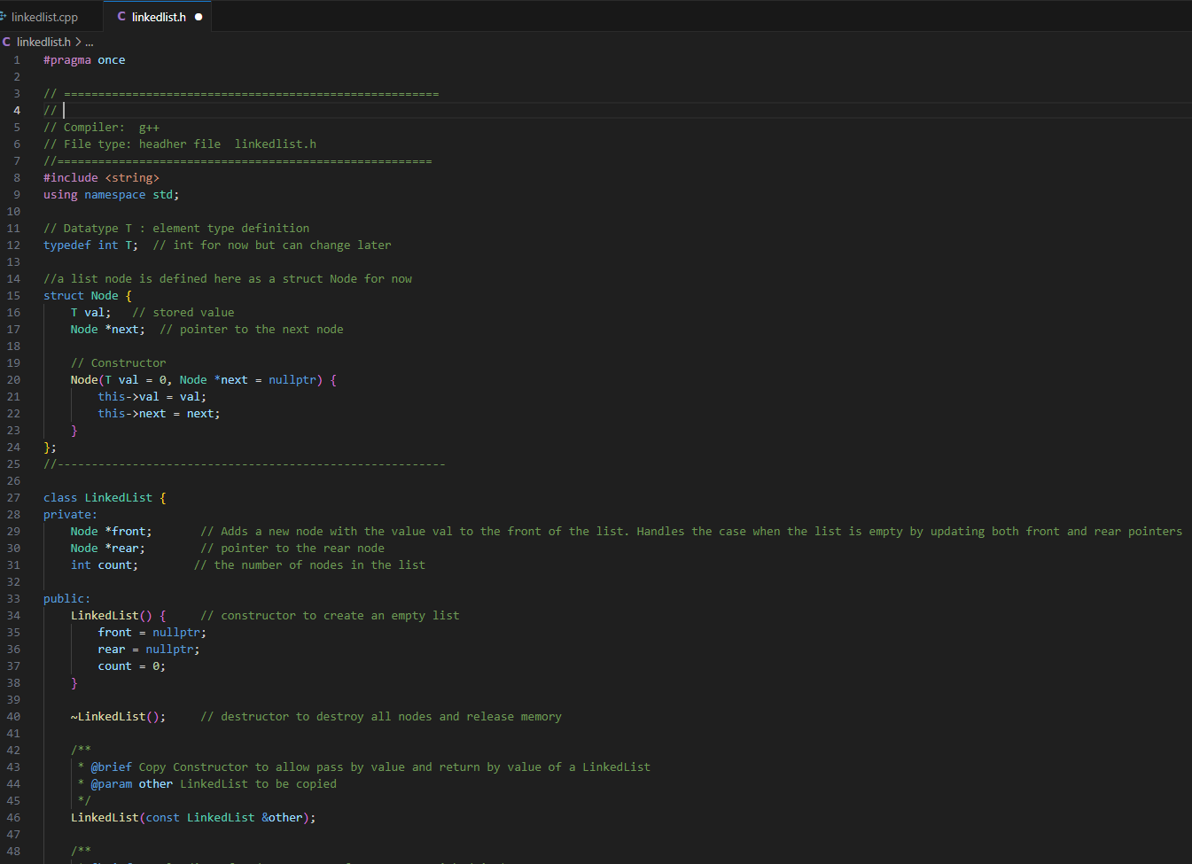 Solved You Must Have A Working Linkedlist Data Structure We