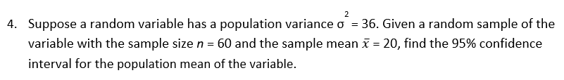 Solved Suppose a random variable has a population variance | Chegg.com