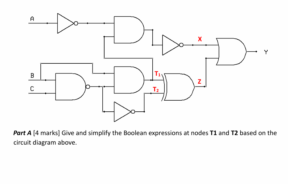 Solved Part A [4 ﻿marks] ﻿Give and simplify the Boolean | Chegg.com