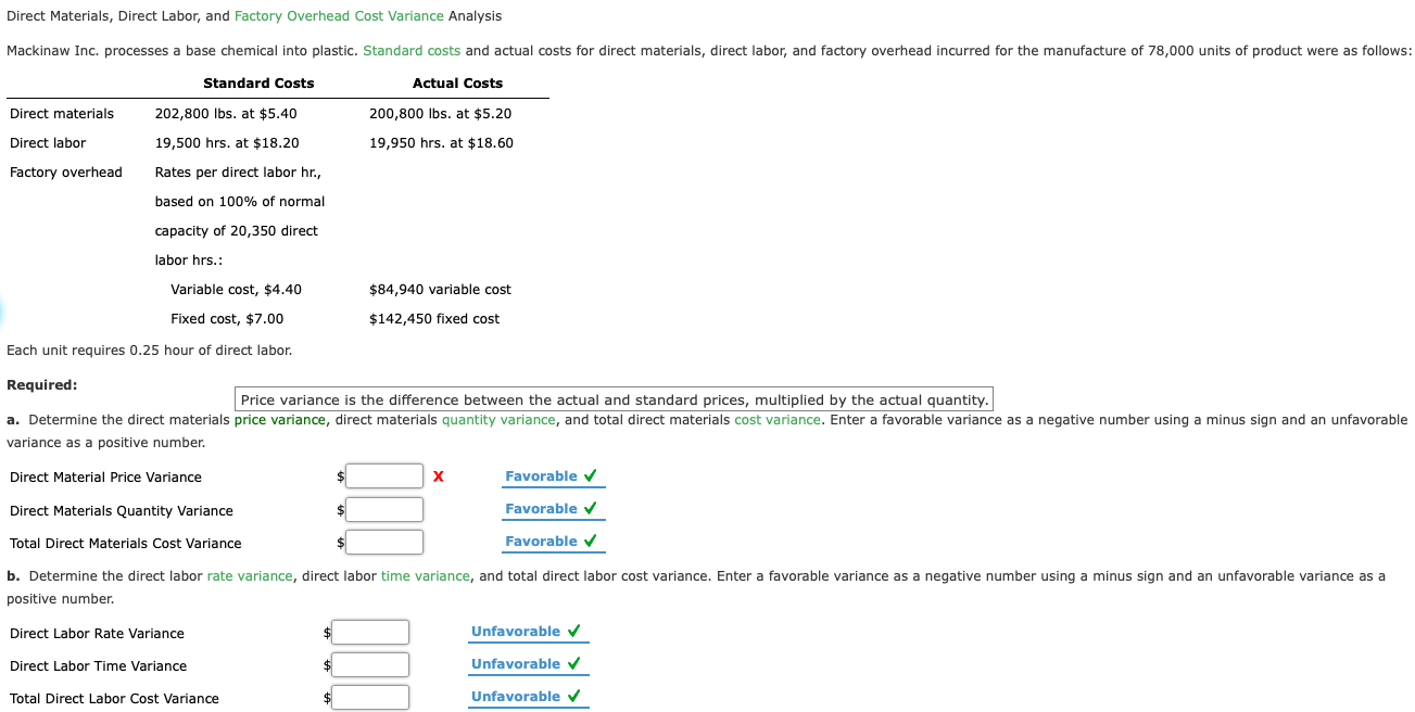 Solved Direct Materials, Direct Labor, and Factory Overhead | Chegg.com