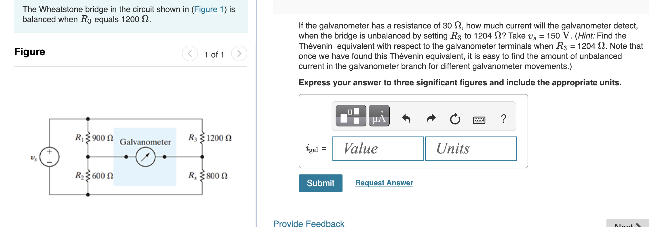 Solved The Wheatstone bridge in the circuit shown in (Figure | Chegg.com