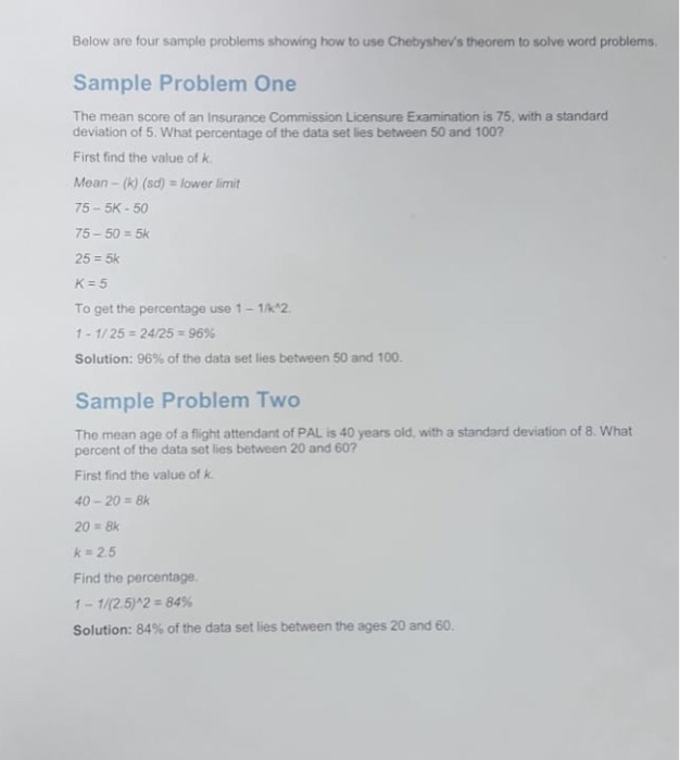 Solved Below are four sample problems showing how to use | Chegg.com