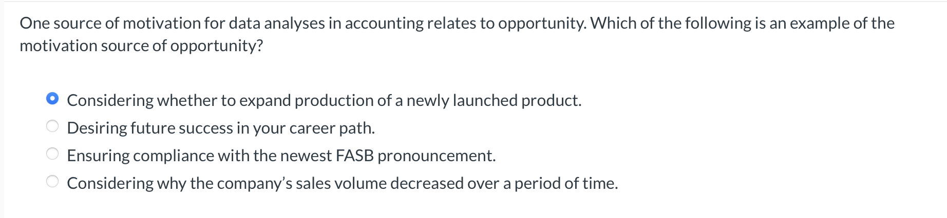 Solved One source of motivation for data analyses in | Chegg.com