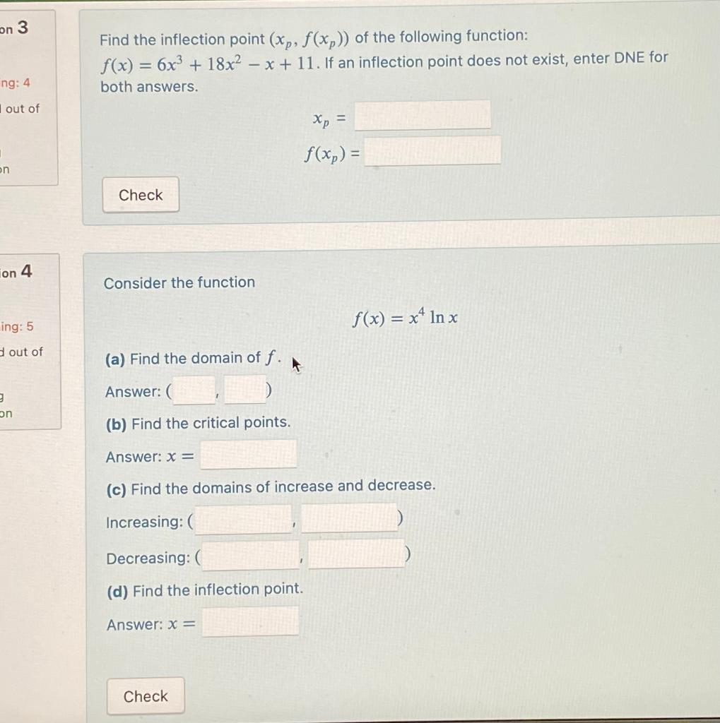 Solved Find the location of the local minimum and local | Chegg.com
