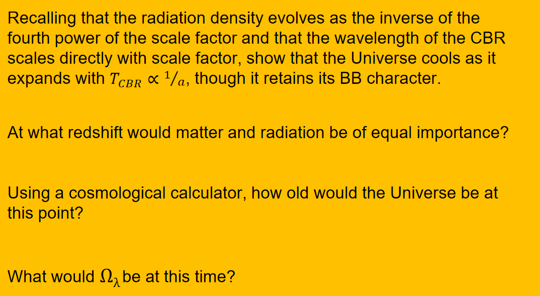 Solved CBR stands for Cosmic Background Radiation and BB is | Chegg.com