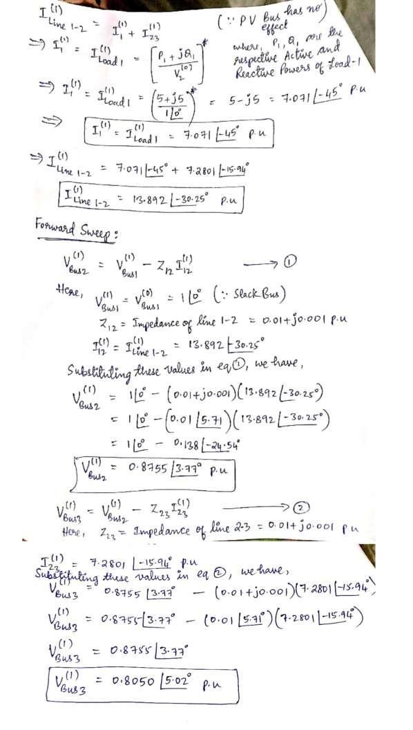 Solved Compute the power flow for the distribution grid in | Chegg.com