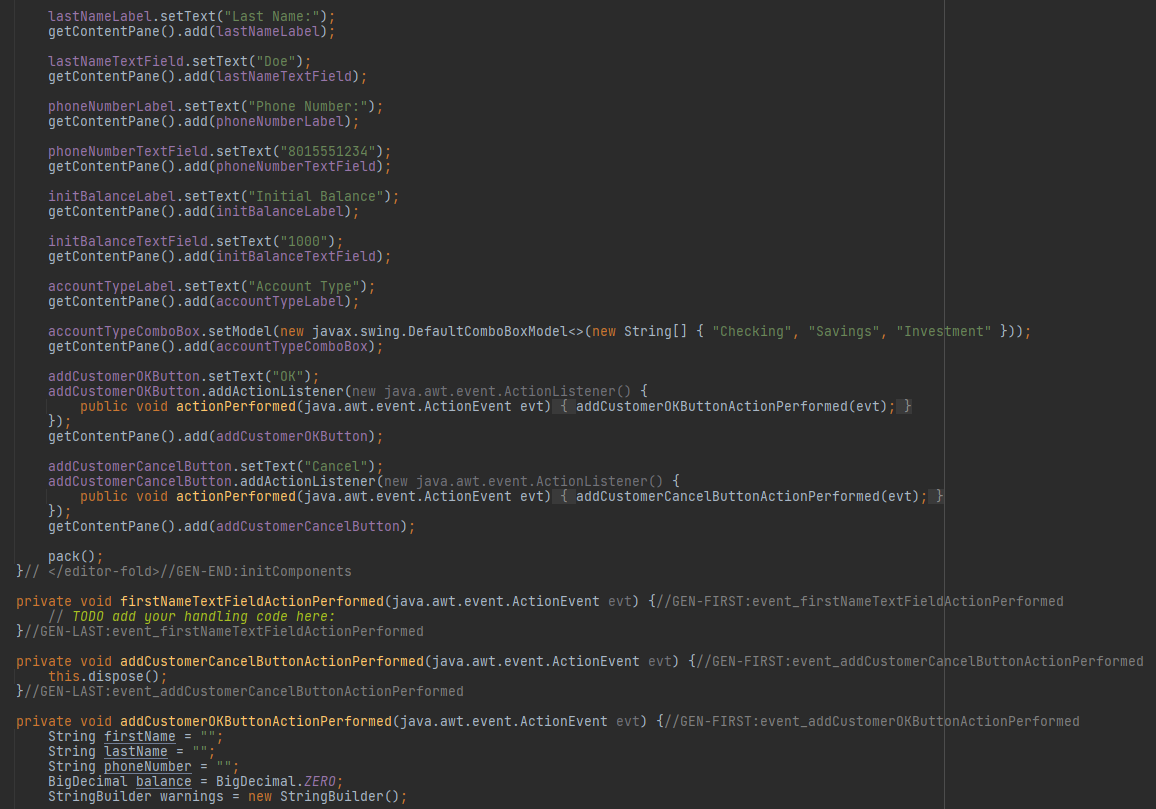 Solved I need help implementing this method. The rest of the | Chegg.com
