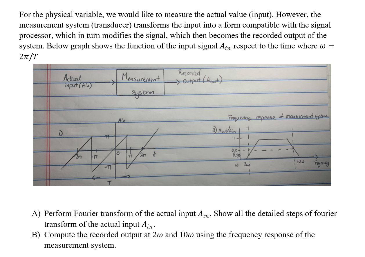 For the physical variable, we would like to measure | Chegg.com