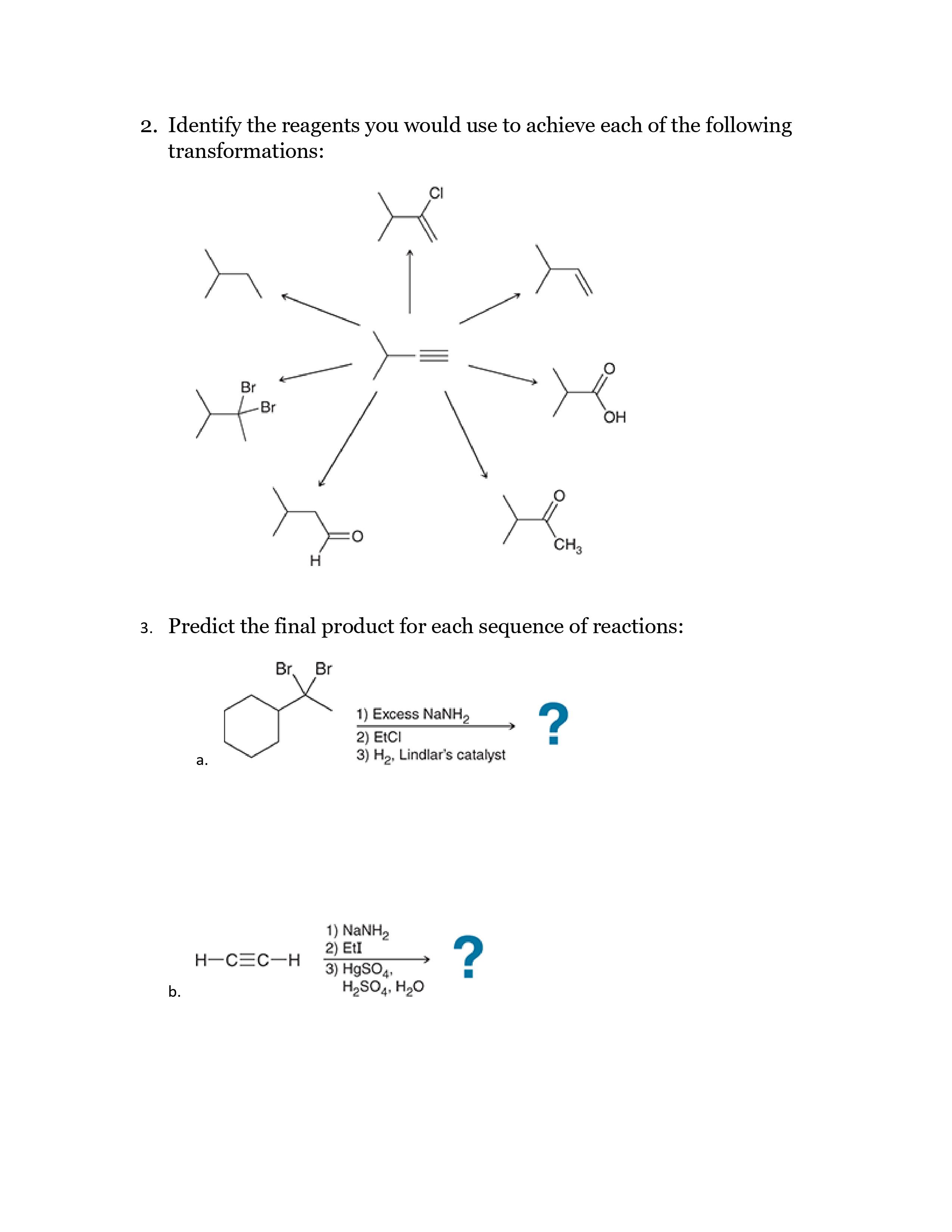 Solved 1. Provide a systematic name for each of the | Chegg.com