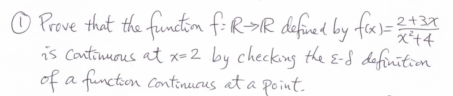 Solved 2 x²+4 O Prove that the function f: RoR defined by | Chegg.com