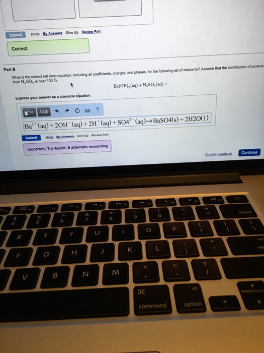Solved What is the correct net ionic equation, including all | Chegg.com