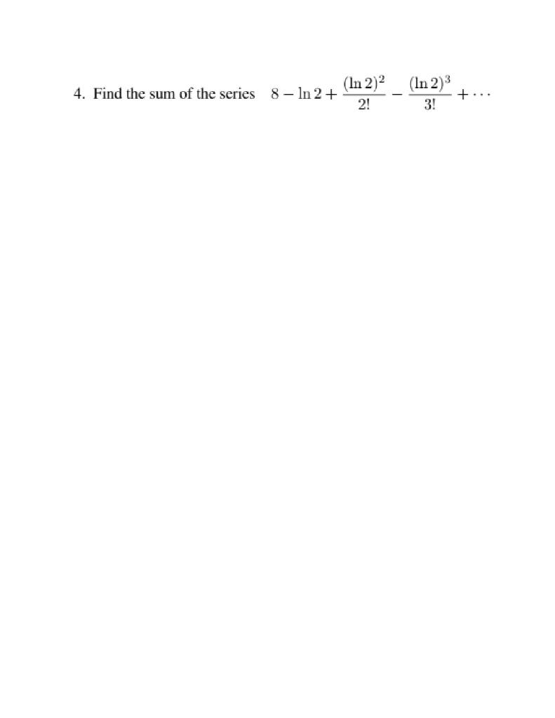 Solved 8−ln22ln22−3ln23⋯ 