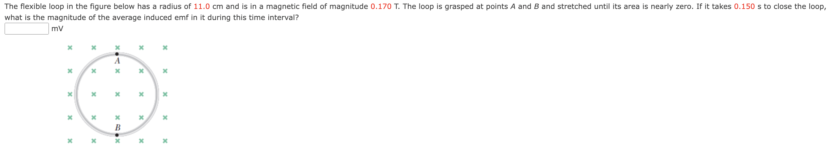 Solved The flexible loop in the figure below has a radius of | Chegg.com