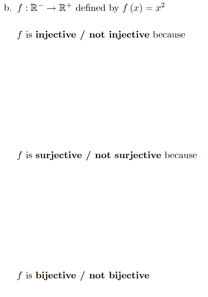 Solved Determine whether each function is injective, | Chegg.com