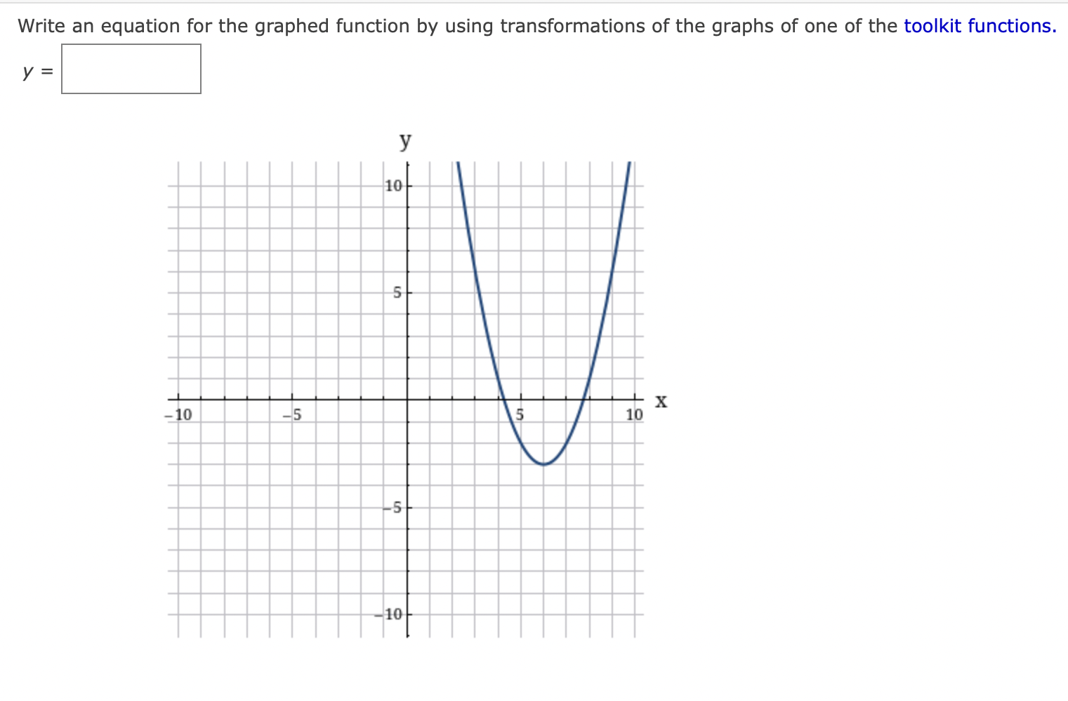 Solved Write An Equation For The Graphed Function By Using 