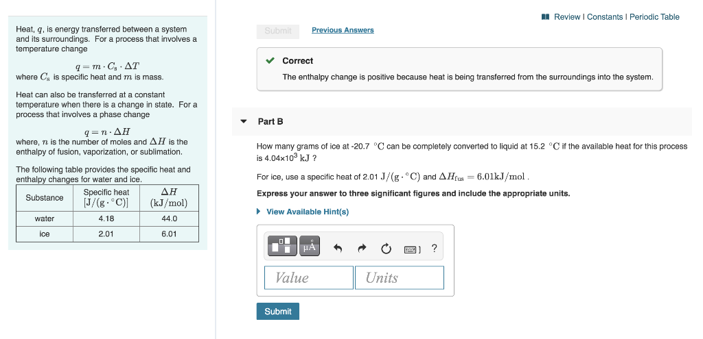 Solved MI Review Constants 1 Periodic Table Submit Previous | Chegg.com