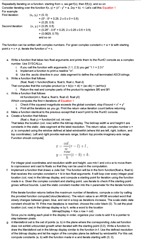 Solved Repeatedly iterating on a function: starting from x, | Chegg.com