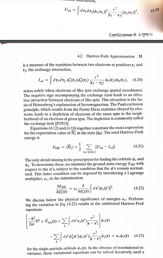 Hartree - Fock approximation From the following | Chegg.com