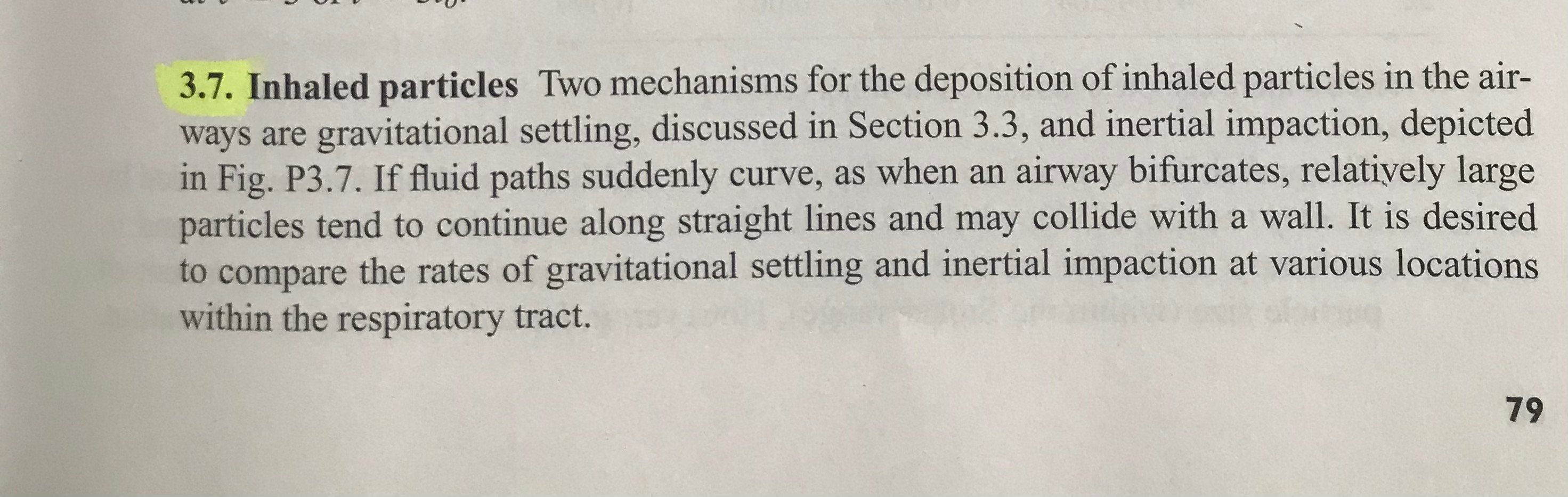 3.7. Inhaled particles Two mechanisms for the | Chegg.com