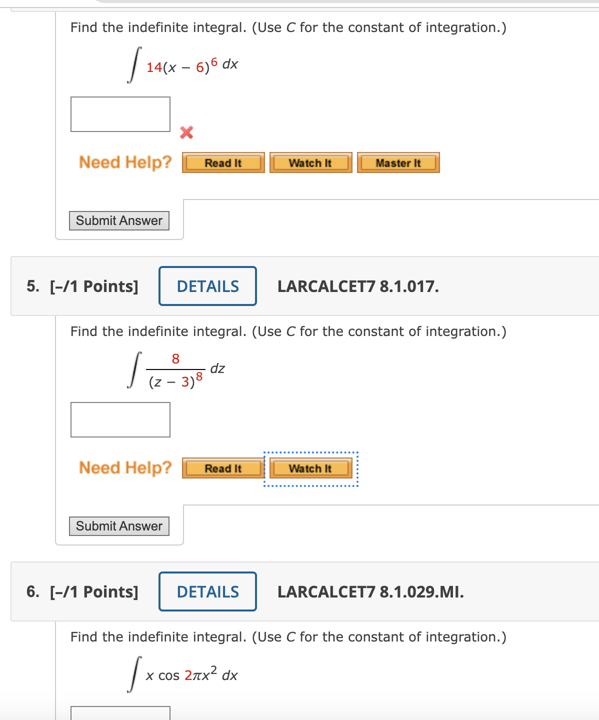 Find the indefinite integral. (Use C for the constant | Chegg.com