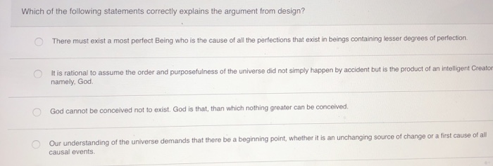 Solved Which of the following statements correctly explains | Chegg.com