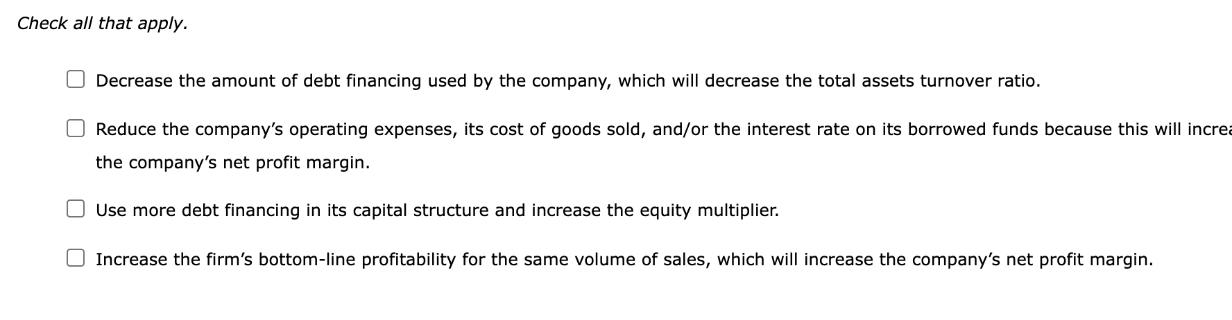 Solved I remember correctly, the DuPont equation breaks down | Chegg.com