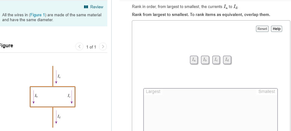 Solved Rank in order, from largest to smallest, the currents | Chegg.com Solved Rank in order, from largest to smallest, the currents | Chegg.com