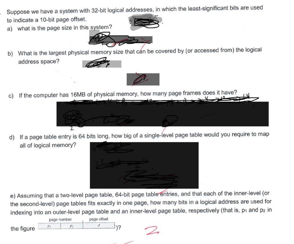 Solved Suppose we have a system with 32-bit logical | Chegg.com