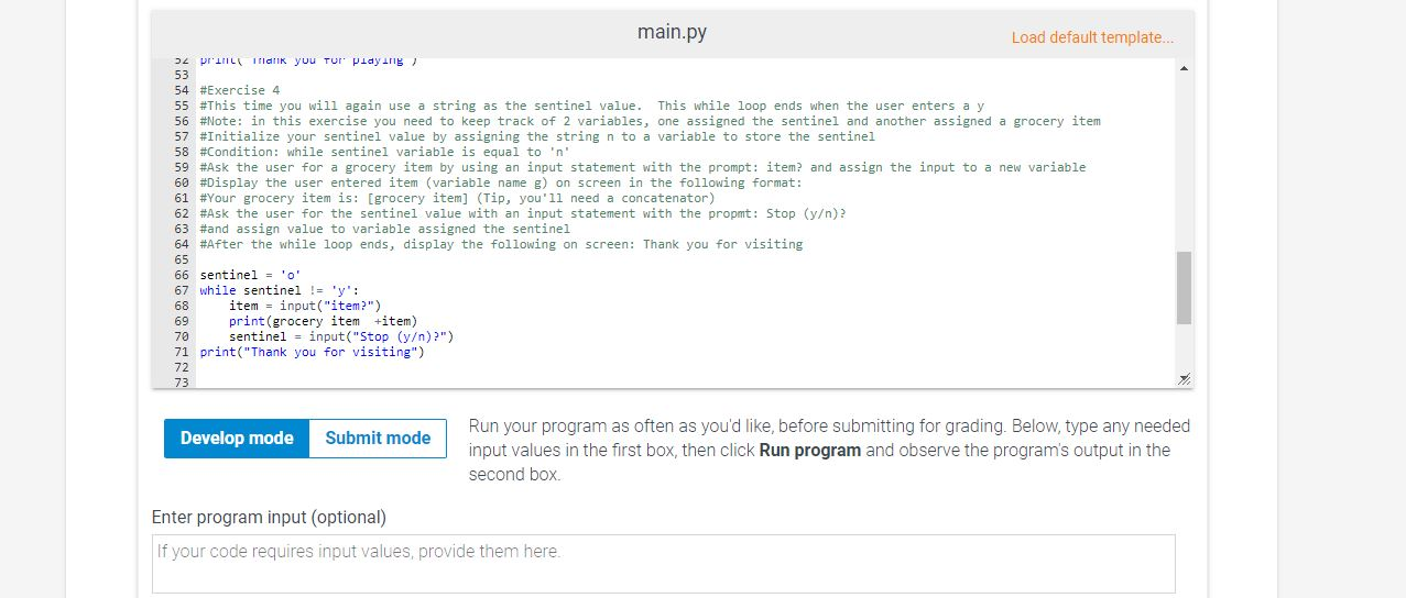 Solved Zylab Python Coding 5 12 Sentinel Values And
