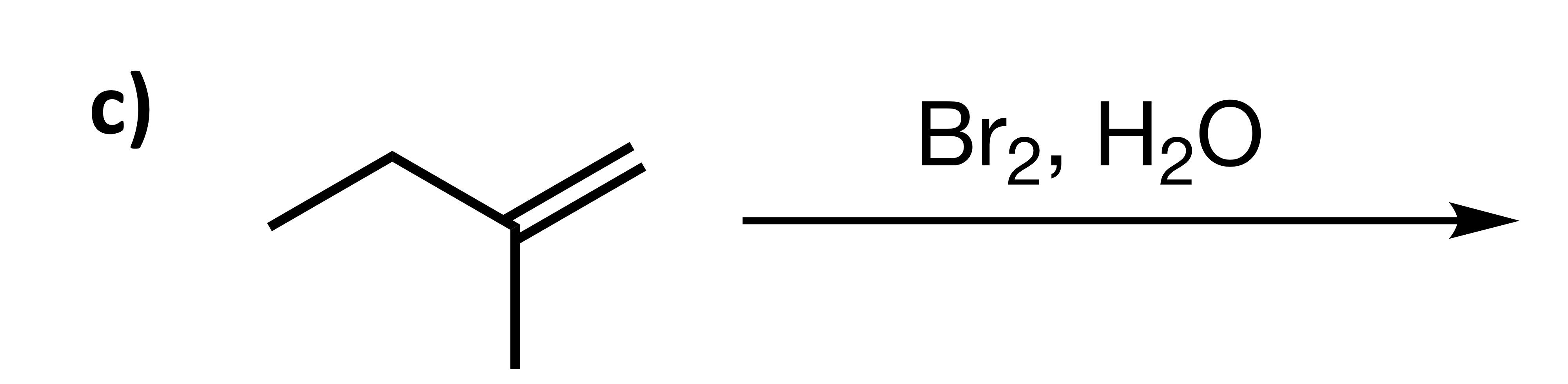 Solved b) 1) BH3 · THE 2) H2O2, NaOH c) Br2, H2O a) Cl2 | Chegg.com