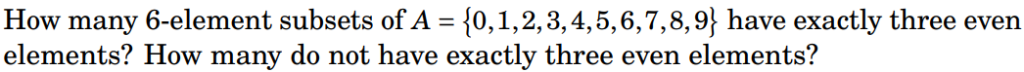 Solved How many 6-element subsets of A = {0,1, 2, 3, 4, 5, | Chegg.com