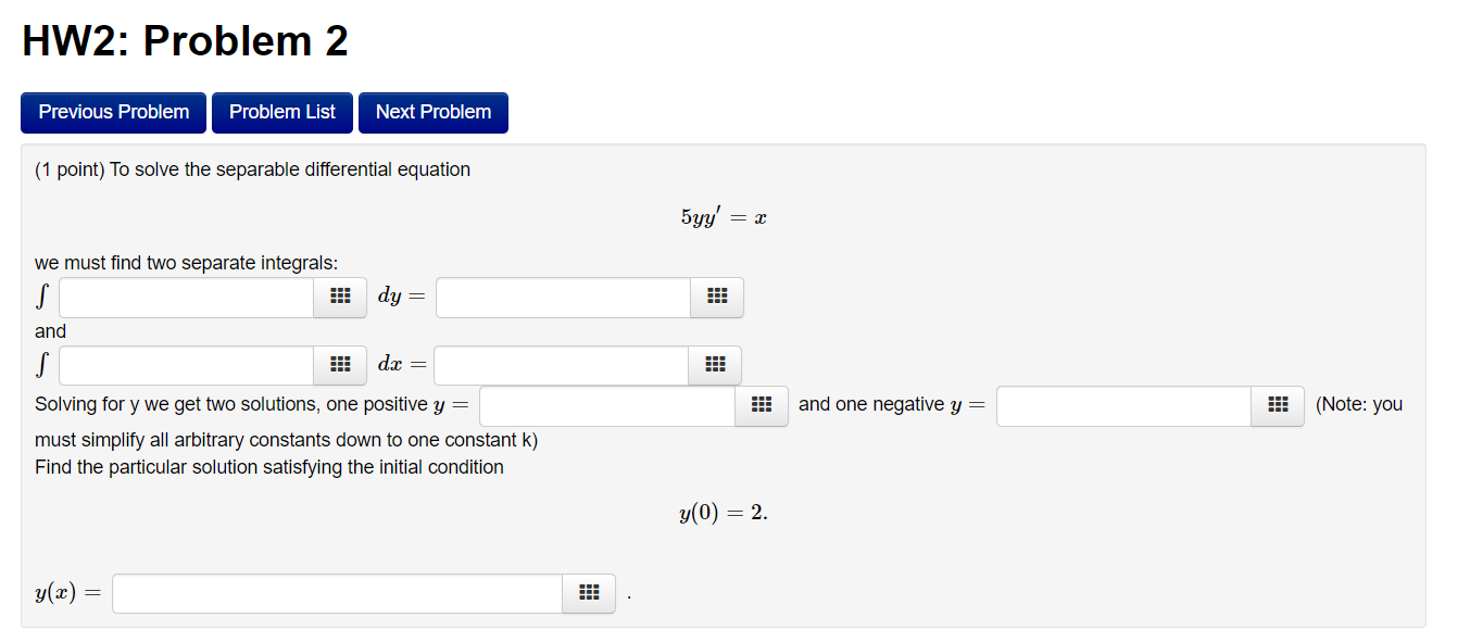 Solved HW2: Problem 2 Previous Problem Problem List Next | Chegg.com Solved HW2: Problem 2 Previous Problem Problem List Next | Chegg.com