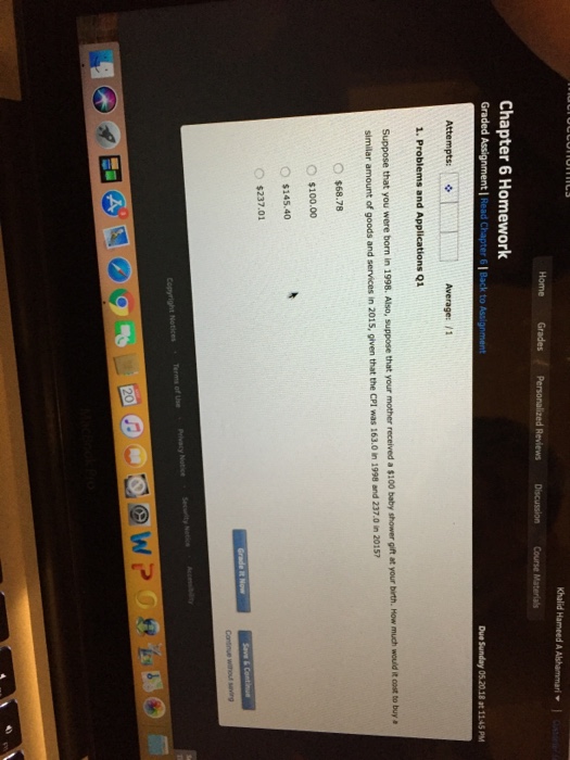 Solved Chapter 6 Homework Attempts 1. Problems and | Chegg.com Solved Chapter 6 Homework Attempts 1. Problems and | Chegg.com
