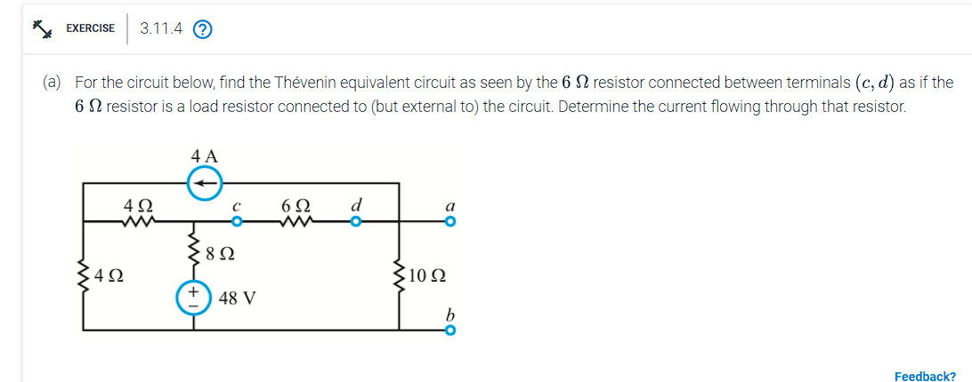 Solved (a) ﻿For the circuit below, find the Thévenin | Chegg.com