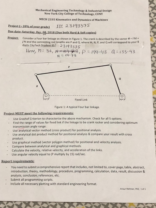 Solved Mechanical Engineering Technology & Industrial Design | Chegg.com