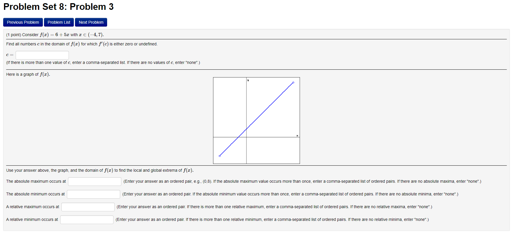 Solved Problem Set 8: Problem 3 Previous Problem Problem | Chegg.com