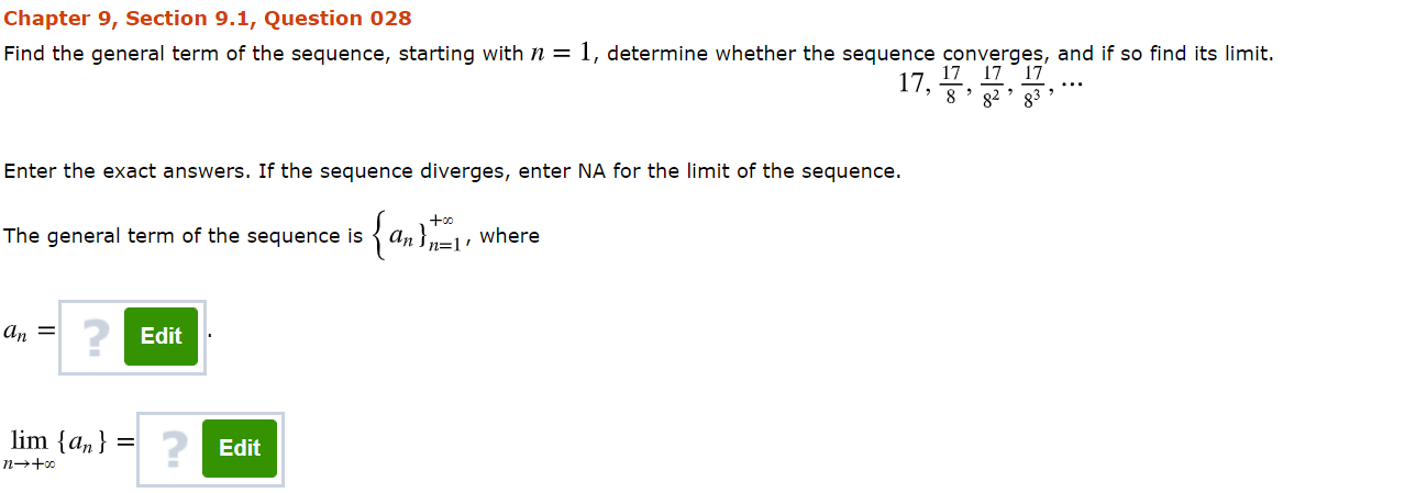 Solved Chapter 9, Section 9.1, Question 017 X Incorrect +00 | Chegg.com