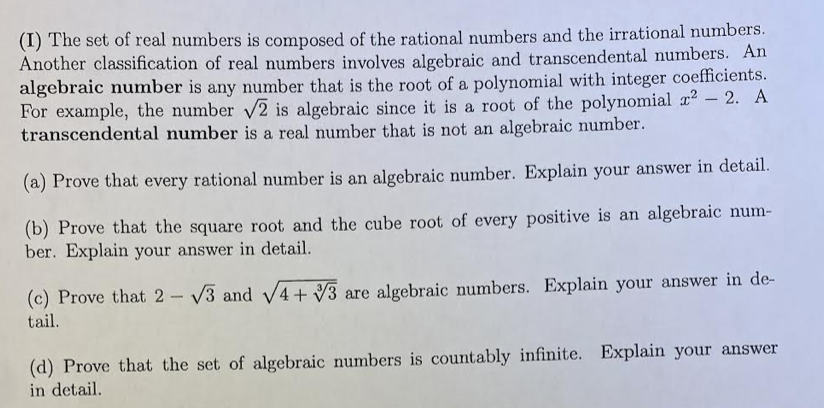 Solved Please write a proper mathematical proof and show | Chegg.com