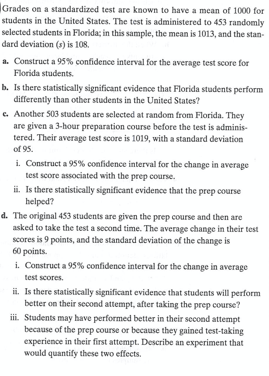 Solved Grades on a standardized test are known to have a | Chegg.com