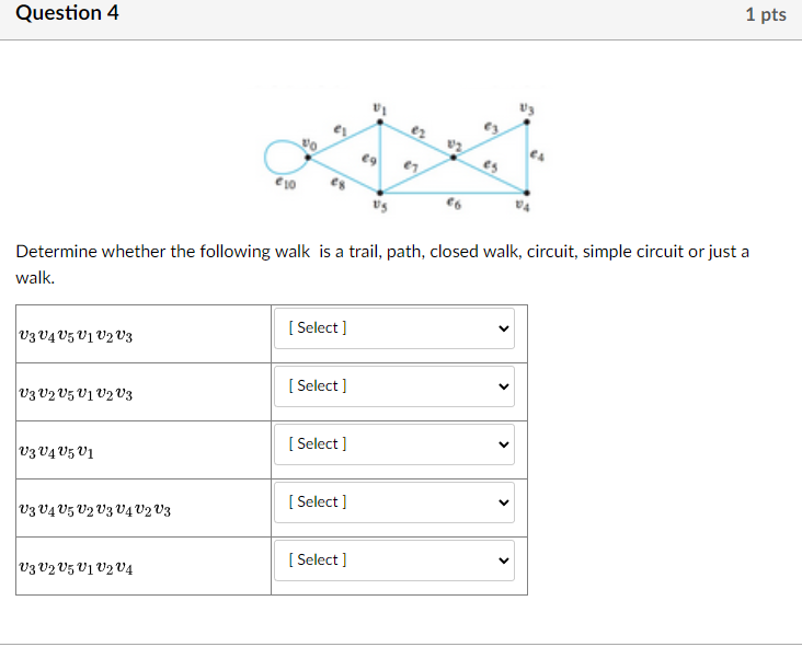 Solved Determine whether the following walk is a trail, | Chegg.com