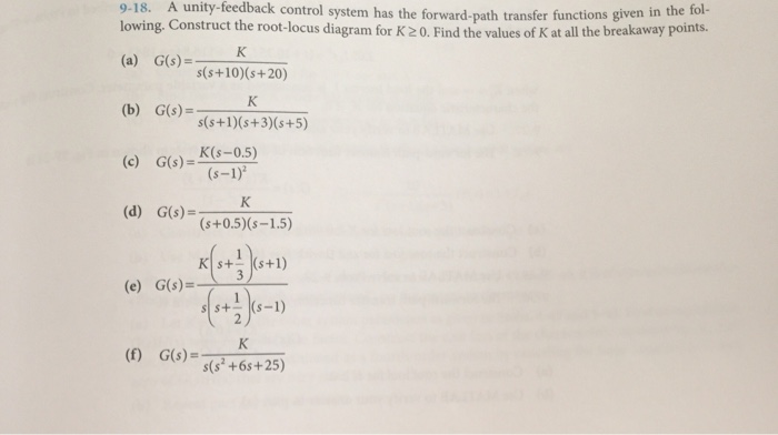 Solved A unity-feedback control system has the forward-path | Chegg.com