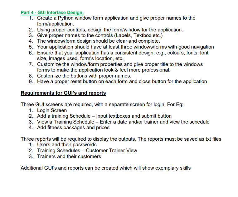 Solved Part 1 - System Requirements: User Registration and | Chegg.com