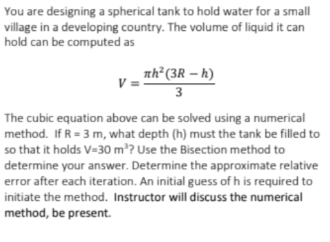 Determine the approximate relative error after each | Chegg.com