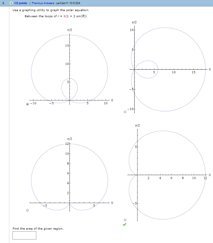 Solved 3. 112 points | Previous Answers LarCalc11 10.5.024 | Chegg.com