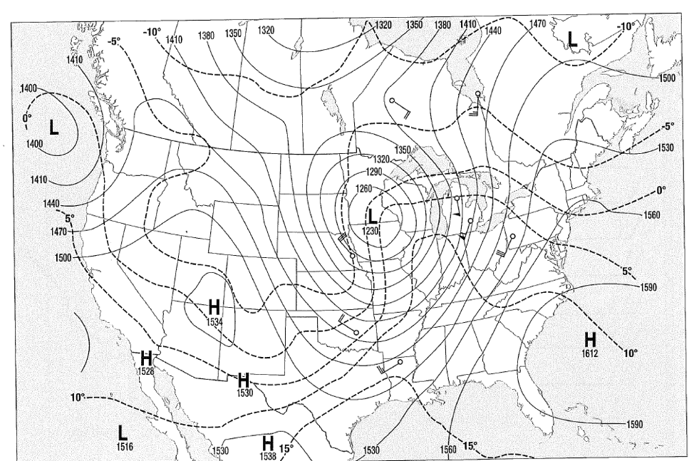 Solved Below you can find a 850mb map showing a view of | Chegg.com
