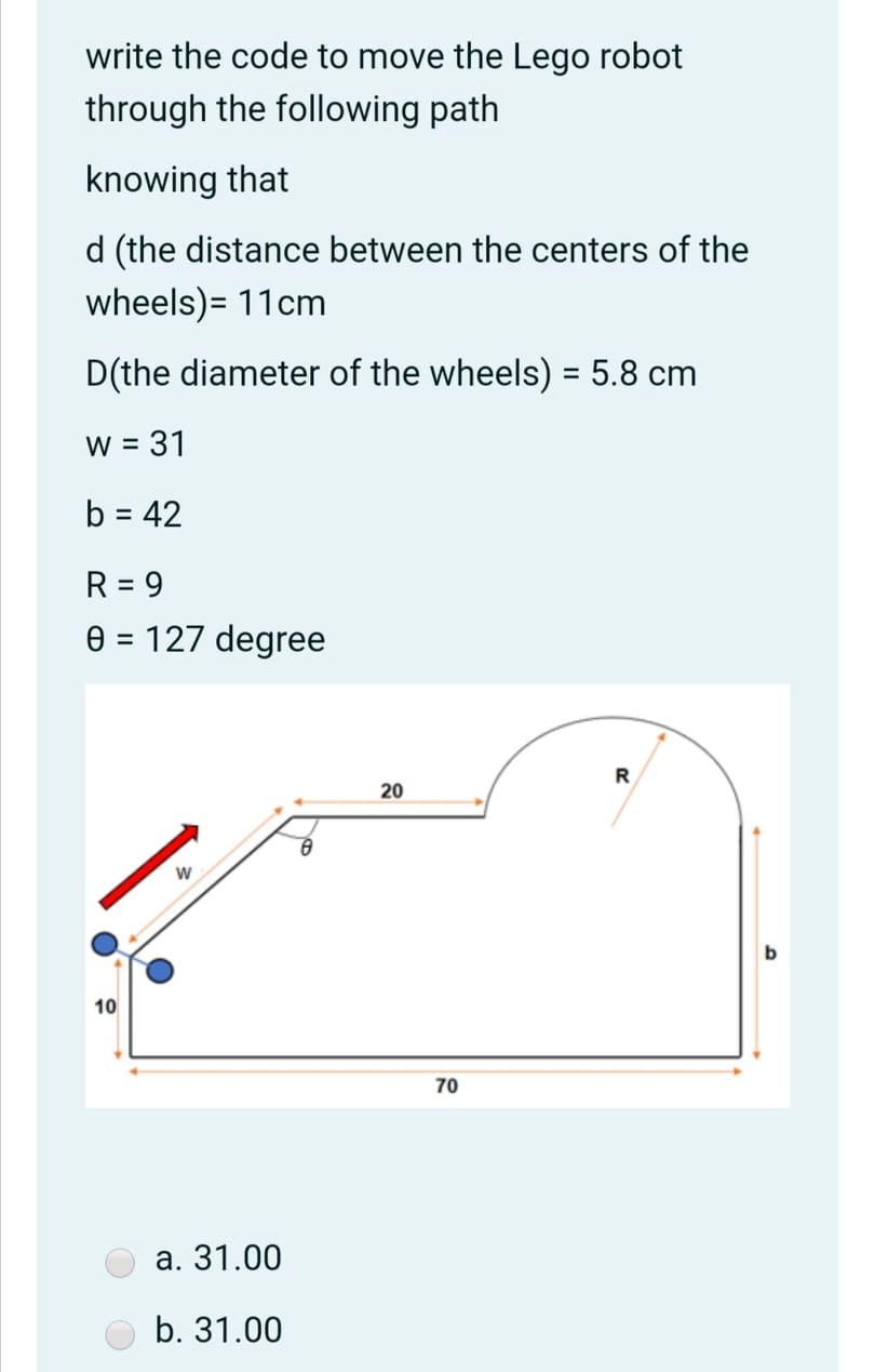 Solved write the code to move the Lego robot through the | Chegg.com