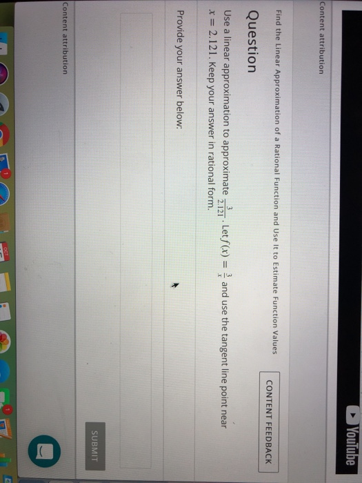 Solved YouTube Content attribution Find the Linear | Chegg.com