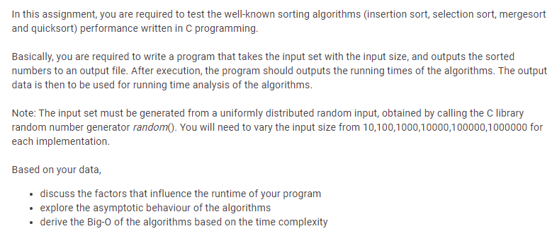 Solved In this assignment, you are required to test the | Chegg.com